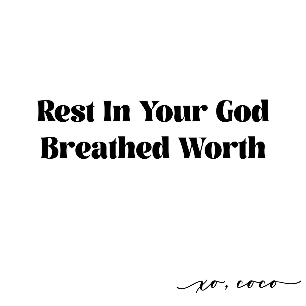 Rest in Your God Given Worth – Coco Alea Hawaii